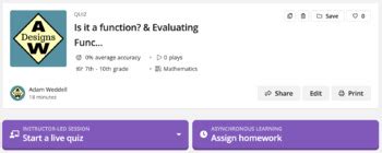 CPM IM1 Lesson 1 2 1 Supplement Practice And Online Homework Is It A Function