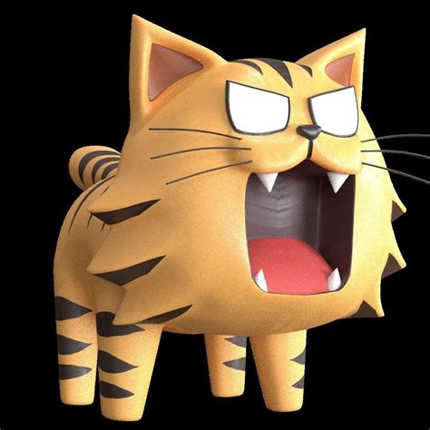 Taiga Toradora Tiger 3d Model 3d Printable Cgtrader