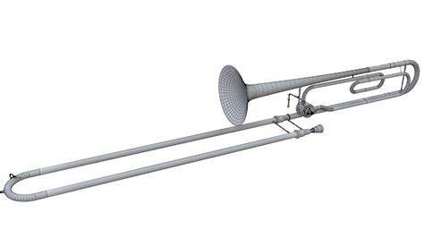Trombone 3d Model 19 Max Fbx Obj 3ds Free3d