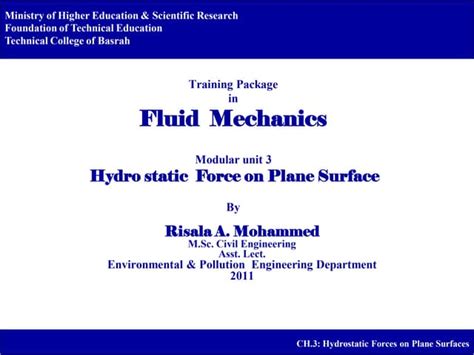 3 Hydrostatic Force Tutorial Solution 1 Pdf