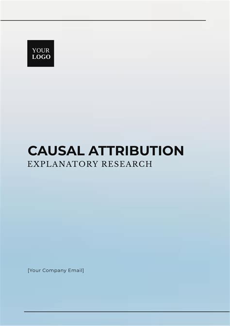 Free Causal Attribution Explanatory Research Template To Edit Online