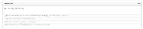 solved what does lock guard do it locks a mutex