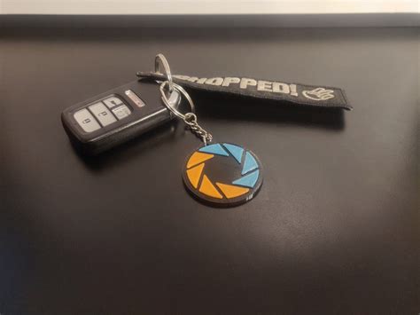 Aperture Science Keychain Etsy