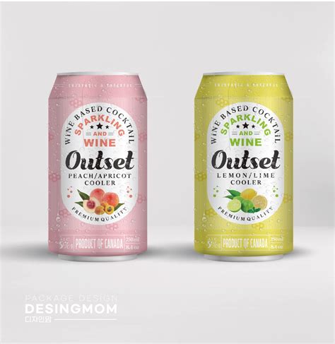 스파클링 와인 캔 디자인 패키지 포트폴리오 크몽