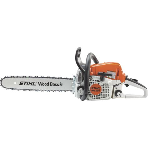 Stihl Gas Powered Chainsaw Wood Boss In Bar Cc Engine In Chain Pitch Model Ms