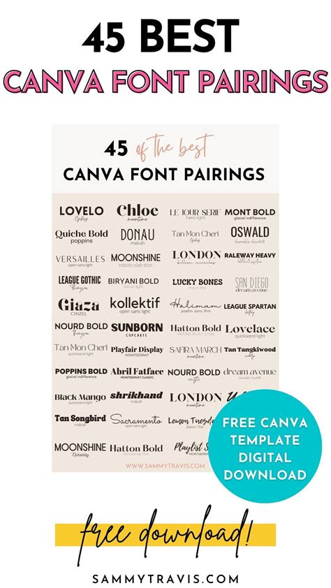 Best Canva Font Pairings Artofit