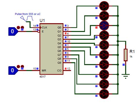 Cd4017 Circuit Diagram Circuit Diagram Electronic Circuit Projects
