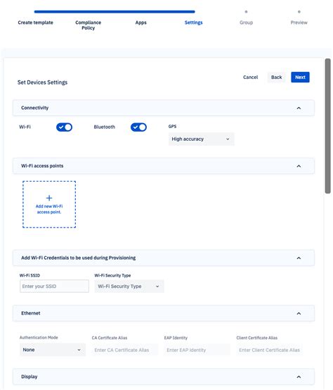 Creating A Provisioning Template Esper Help
