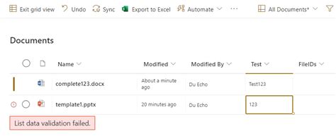 Sharepoint Online Edit In Grid View Not Working Sharepoint Stack