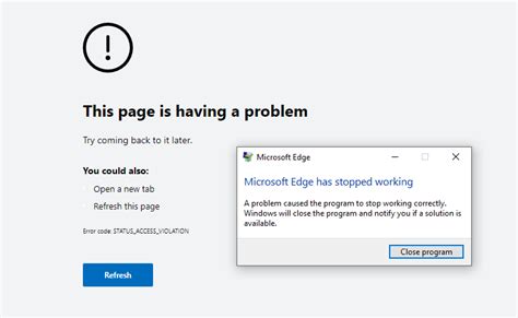 How To Fix The STATUS ACCESS VIOLATION Error In Microsoft Edge