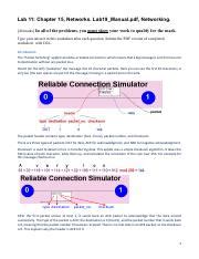 Understanding Packet Switching And Networking Lab 11 And Lab 19 Course Hero