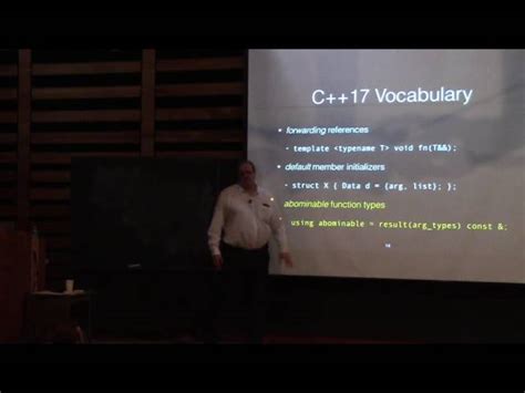 Cnow Talk Implementing Tuple In C17 From Cppnow Class Central