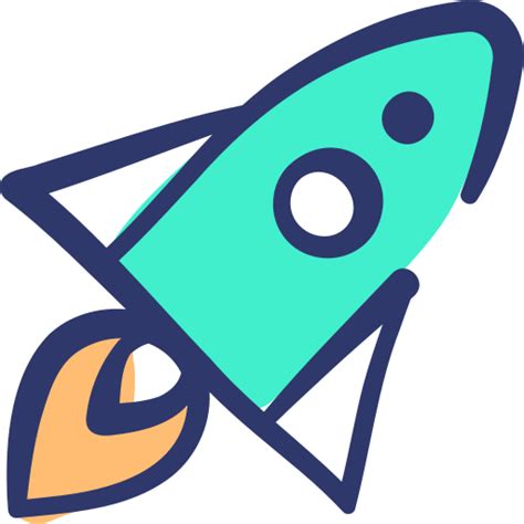 Rocket Launch Free Transportation Icons
