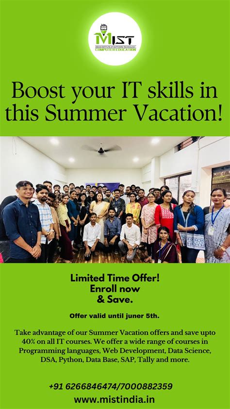 Midas Instititute Of Software Technology On Linkedin Summertechboost Raipur Midas