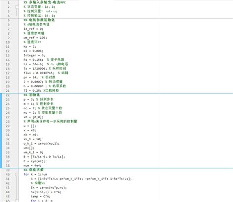 基于数学建模的永磁同步电机mpc仿真程序及注释详解，matlab代码实现永磁同步电机的基于模型预测控制（mpc）的单双环仿真数学建模在电机