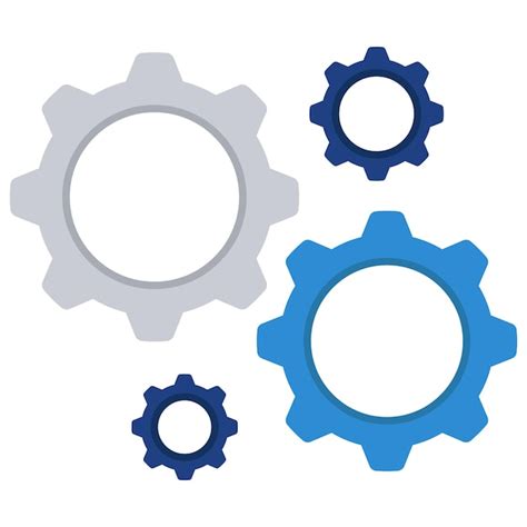 Premium Vector Group Of Gears Cogs