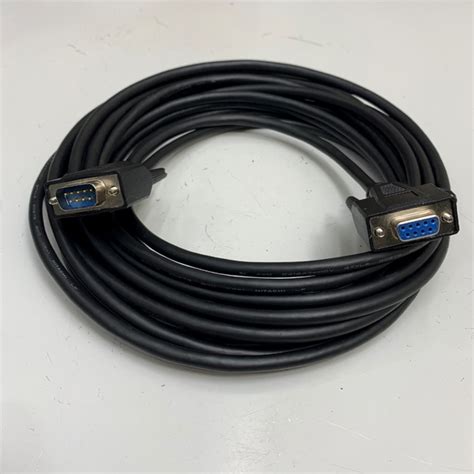 Cáp 7m 24ft Rs232 Serial Data Shielded Cable Db9 Male To Female Null Modem Cord Full Handshaking