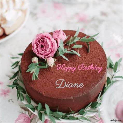 🎂 Happy Birthday Diane Cakes 🍰 Instant Free Download Cakeiy