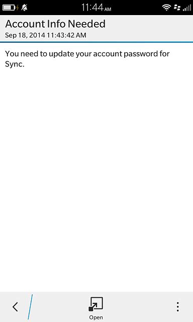 I Keep Getting Annoying Update Password For Sync Message Blackberry Forums At