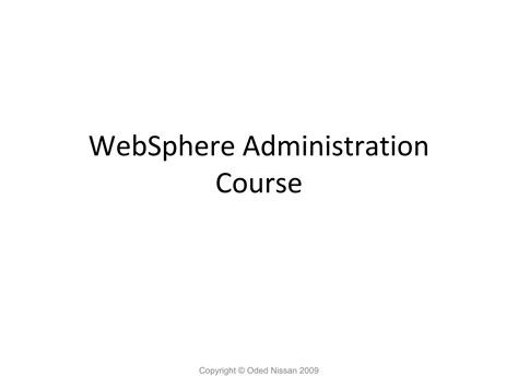 Websphere 61 Admin Course 1 Ppt