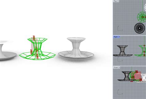 rhino 3d and grasshopper wireframe forms using revolve parametric