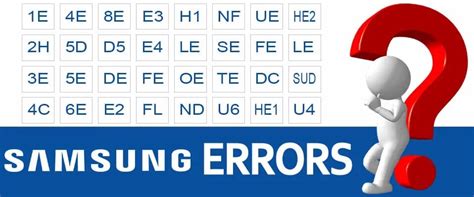 All Error Codes For Samsung Washer Causes How Fix Problem