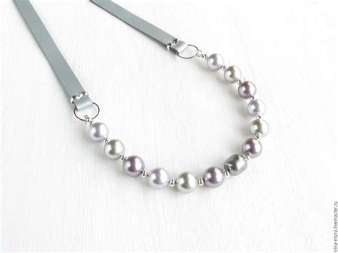 Чокер из жемчуга Сваровски жемчужное колье ожерелье жемчуг в интернет магазине Ярмарка