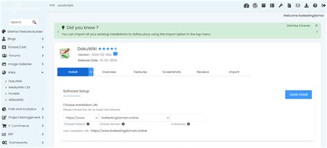 How To Install Dokuwiki In Softaculous Kb