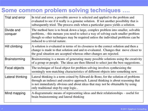 Ppt Problem Solving Techniques Powerpoint Presentation Free Download