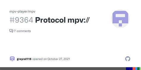 Protocol Mpv · Issue 9364 · Mpv Playermpv · Github