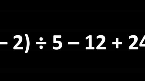 Order Of Operations Challenge Problems