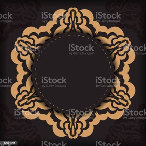 텍스트와 빈티지 패턴에 대한 공간이있는 초대 카드 디자인 고급스러운 장식이 있는 블랙의 스퀘어 엽서 디자인 0명에 대한 스톡 벡터 아트 및 기타 이미지 Istock