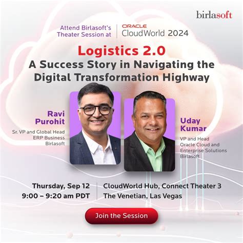 Speakingsession Cloudworld Birlasoftatocw Ocw Oraclecloudworld Oracle Oraclecloud Cloud