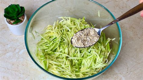 КАБАЧКИ вкуснее чем пицца Просто натрите Кабачки и Добавьте овсянку