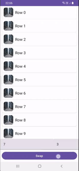 Android Lazycolumn Swap Item Animation Stack Overflow