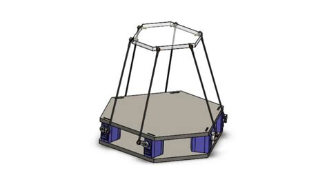 Solidworks Model Of Rotary Stewart Platform Download Scientific Diagram