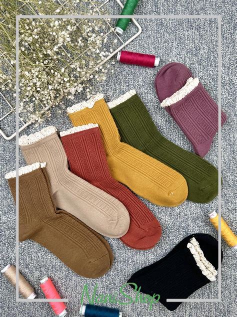 جوراب نیم ساق لبه تور وارداتی