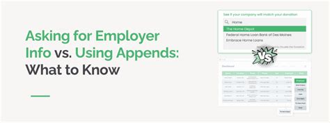 Asking For Employer Info Vs Using Appends What To Know