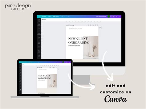 Client Welcome Packet Canva Template Virtual Assistant Welcome Pack Editable Coaching