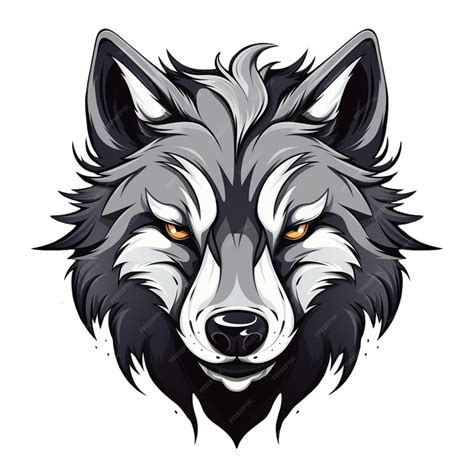 Premium Vector Cartoon Wolf Face Vector Design Premium Vector Cartoon Wolf Face Vector Design