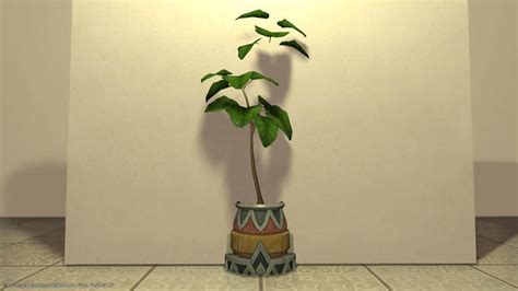 「アンブレラフィグの鉢植 Potted Umbrella Fig 」の詳細紹介｜ff14ハウジング家具データベースhousing