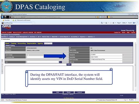 PPT Defense Property Accountability System DPAS Update PowerPoint Presentation ID 2289001
