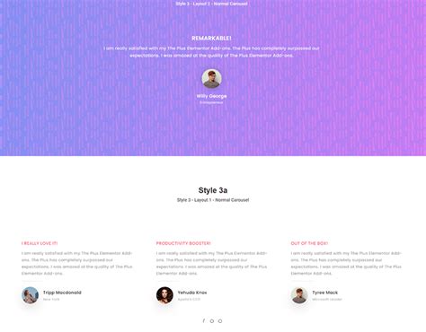 testimonial widget the plus addons for elementor behance