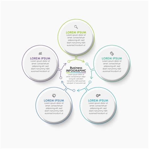 Premium Vector Business Circle Infographic Template