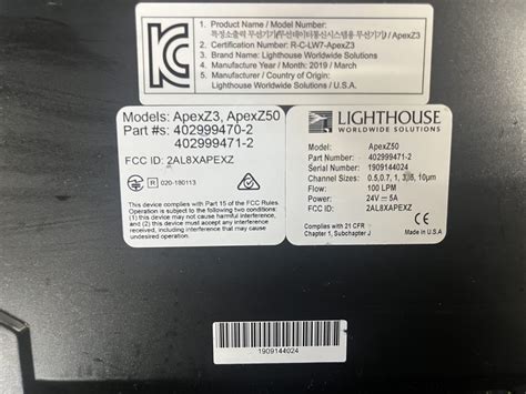 Lighthouse Apexz50 Portable Airborne Particle Counter Banebio