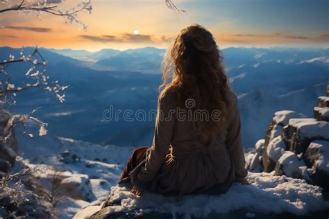 Girl Sitting Against Tree Stock Illustrations 80 Girl Sitting Against