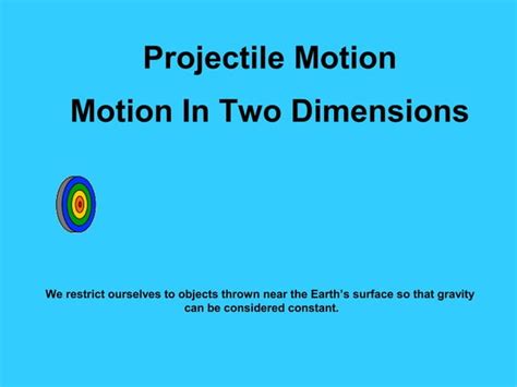 Projectile Motion Grade 9 Ppt