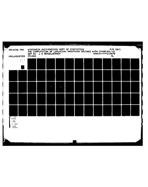 Pdf The Computation Of Laplacian Smoothing Splines With Examples