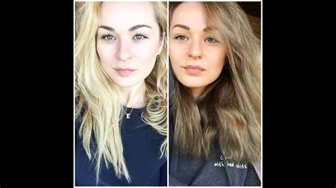 Из блонда в русый Розовые Волосы Отращиваем волосы Youtube