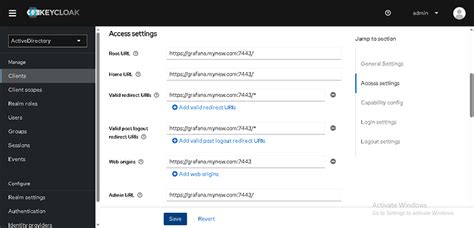 invalid redirect uri in keycloak after after clicking on sign in with
